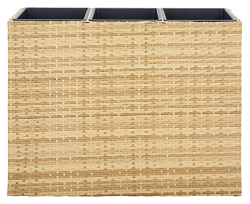 SAFAVIEH Outdoor Collection Rita Natural Woven Rectangular Flower Rack