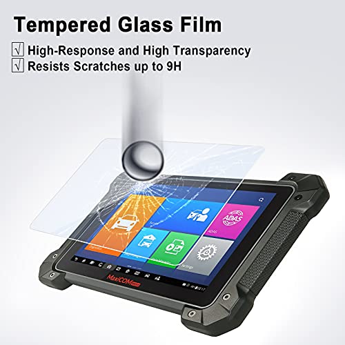 Compatible for Autel MaxiCOM MK808BT/MK808/MK808TS Tempered Glass Screen Protector,for Autel MaxiCheck MX808/ MaxiPRO MP808/ MP808K Screen Protector, Tempered Glass Film for Autel MaxiDAS DS808/DS808K/MaxiIM IM508