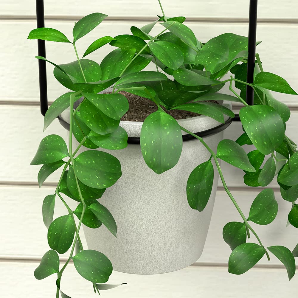 Kcysta Hanging Planters for Indoor Plants, Pull Out Cabinet Organizer, 11.8" -18.1" Width Expandable Cabinet Drawers for Pot and Pan, Kitchen Slide Out Storage Rack, Black