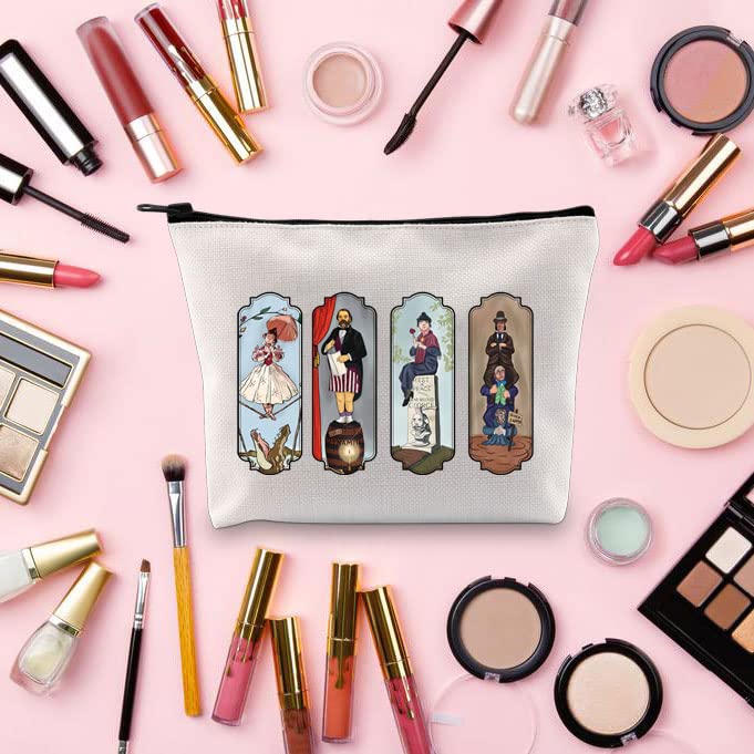 TOBGBE Funny Haunted Horror Mansion Role Inspired Makeup Bag Mansion Lover Gifts Horror Fan Gift Halloween Theme Gift (Dear Beloved)