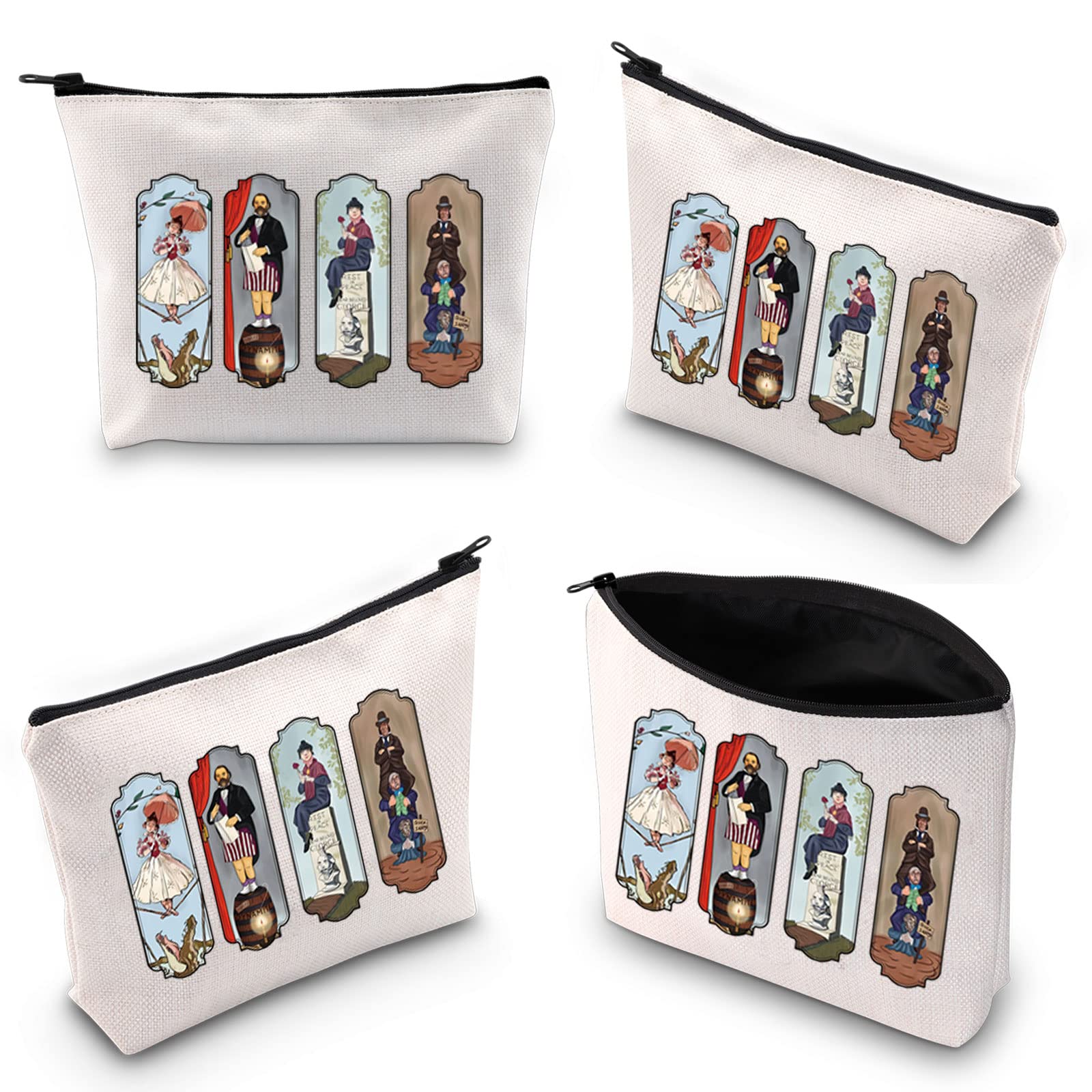 TOBGBE Funny Haunted Horror Mansion Role Inspired Makeup Bag Mansion Lover Gifts Horror Fan Gift Halloween Theme Gift (Dear Beloved)