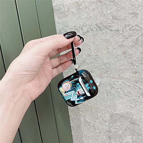 AirPods Case, Aripod Personalise Custom,AirPod Case Cover Compatiable with AirPods 1/AirPods 2,Full Protective Durable Shockproof Drop Proof with Keychain for airpod (Middle Finger)