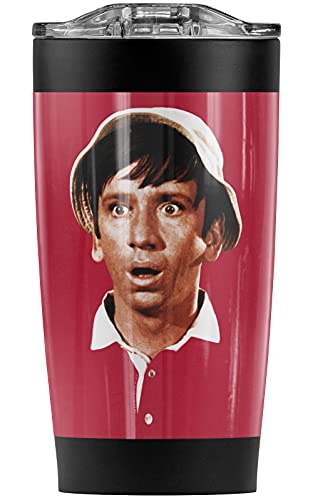 Logovision Gilligan's Island Gilligan's Head Stainless Steel Tumbler 20 oz Coffee Travel Mug/Cup, Vacuum Insulated & Double Wall with Leakproof Sliding Lid | Great for Hot Drinks and Cold Beverages