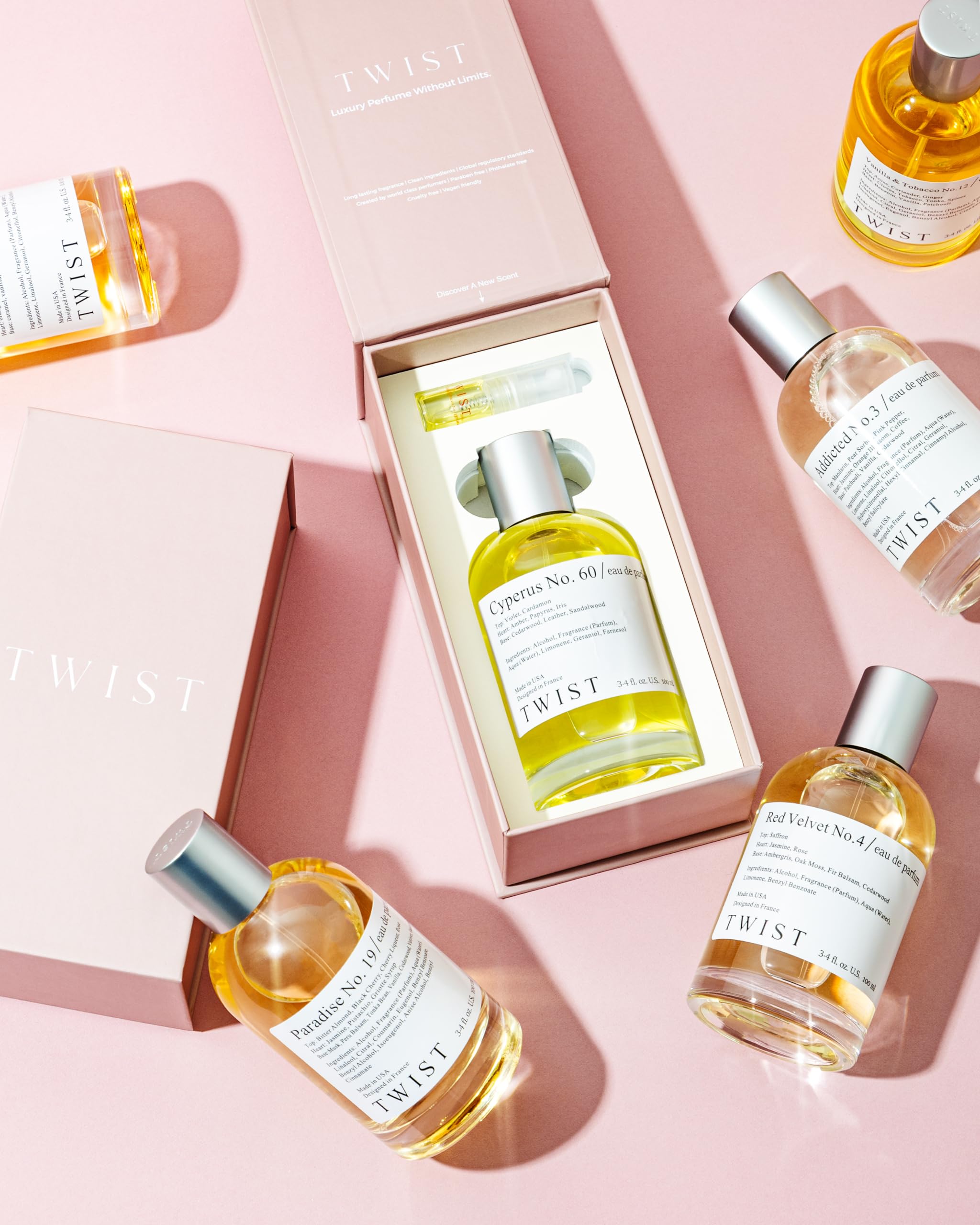 Twist - Bloom Petal No. 5 - Eau De Parfum Inspired by Guc. Bloom, Long-Lasting Perfume For Women, Paraben Free, Vegan, Clean Ingredients, Fragrance - Spray 100 ml | 3.4 fl. oz.