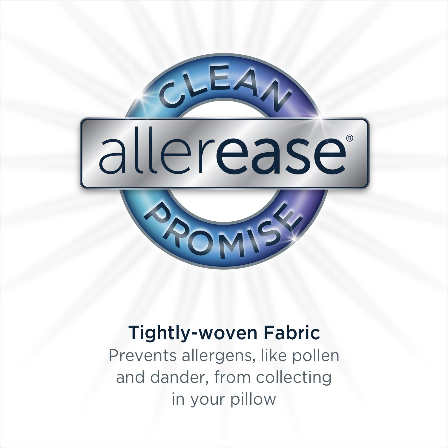 AllerEase Organically Grown Soft Cotton Odor Neutralizing Allergy Defense Bed Pillow- King - 2 Pack