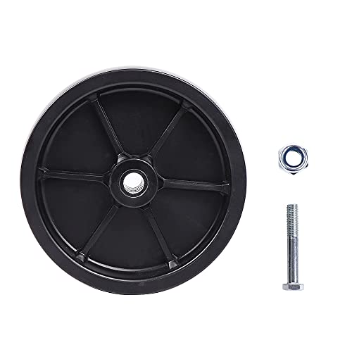Swivel Boat Trailer Jack 1500Lbs with 6-Inch Double Wheels 10" Vertical Travel with Bolt-on mounting Hardware (6β1200lbs)