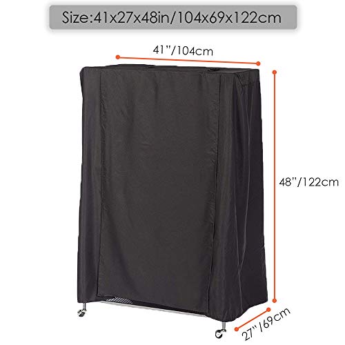 COOSOO Bird Cage Covers for Night Large Birdcage Protection Blackout Breathable Washable Waterproof Material Universal Fit Black