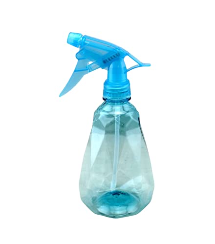 2-Piece Set of 22oz Diamond Plastic Water Bottle Sprayers with Adjustable Nozzles - Versatile Use for Cleaning, Gardening, Hair Care Aromatherapy, Misting Plants (Blue)