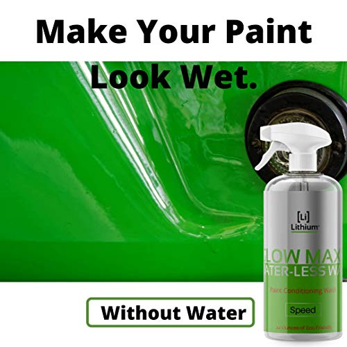 Glow Maxx Waterless Car Wash, Cleans and Protects, Hydrates And Lubricates Paint To Reduce Scratching, Leaves a great shine, Saves water. Extremely Hydrophobic,Wash your car anywhere quickly. 32oz