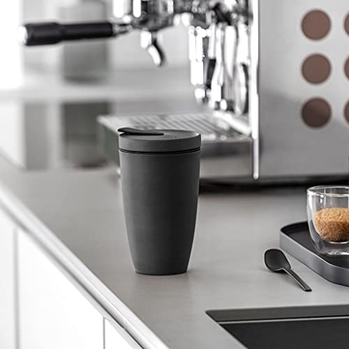 Villeroy & Boch Manufacture Rock Coffee To Go mug, Premium Porcelain, 350 ml, matt black