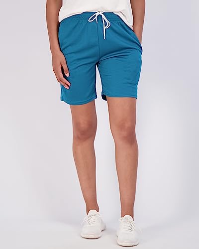 4-Pack: Womens Plus Size Bermuda Active Athletic Dry Fit Womans Shorts for Women Knee Length Summer Exercise Pull on Pockets Running Sport Short Tennis Stretch Workout Gym Casual Just My - Set 10, 1X