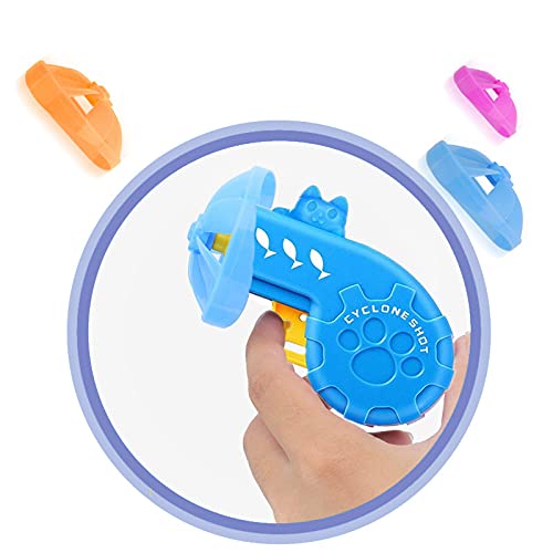 18 Pieces Cat Fetch Toy with Colorful Flying Propellers Set, Cat Playing Tracking Interactive Toys for Kitten Indoor and Outdoor Chasing Training Hunting