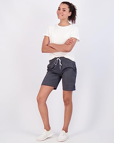 4-Pack: Womens Plus Size Bermuda Active Athletic Dry Fit Womans Shorts for Women Knee Length Summer Exercise Pull on Pockets Running Sport Short Tennis Stretch Workout Gym Casual Just My - Set 10, 1X