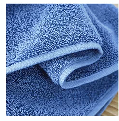 HOWOJAJU Hand Towels for Bathroom,Hotel&Fluffy&Absorbent&Soft,100% Cotton Bathroom Towel Set of 6 (Blue)