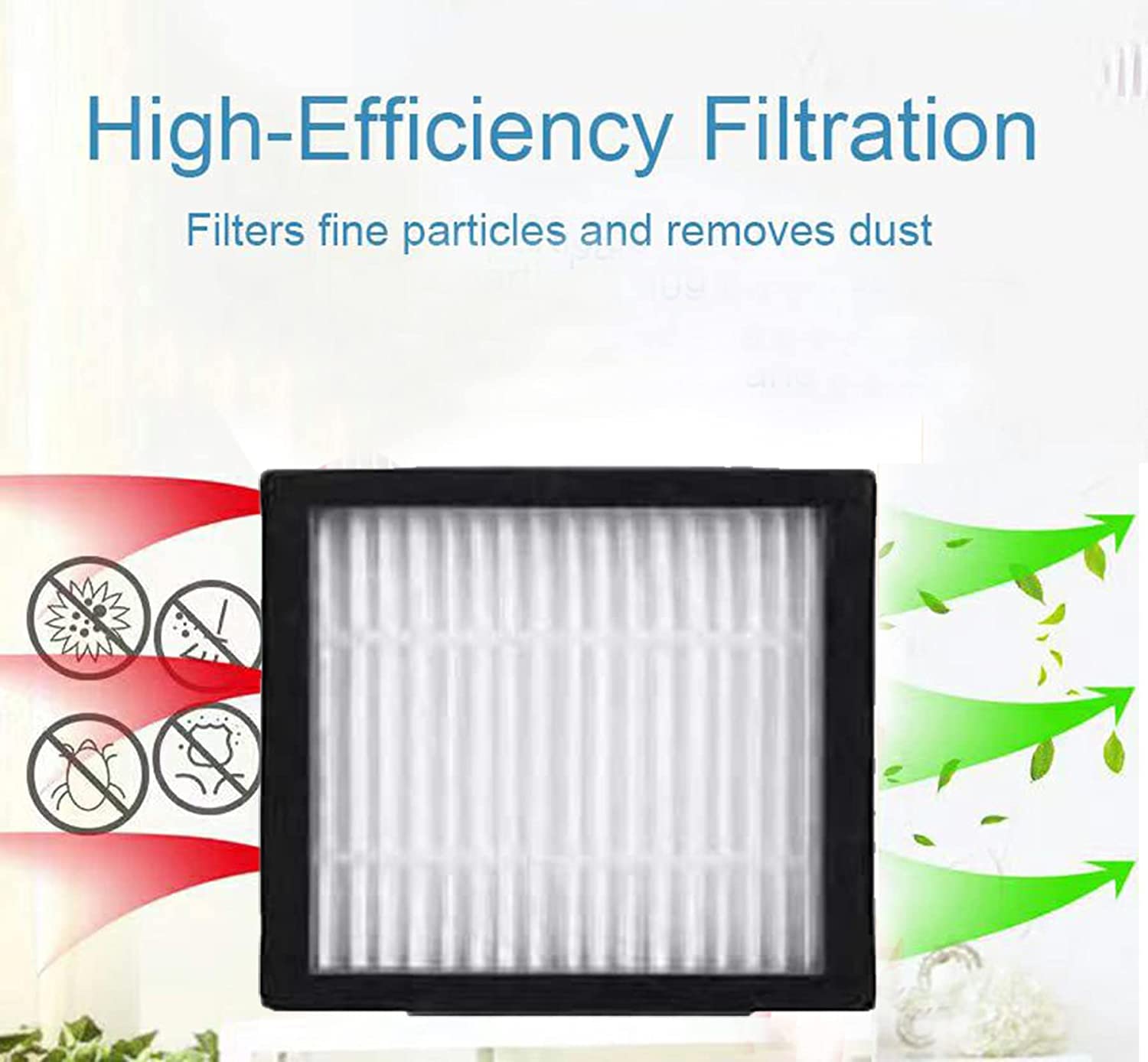 Replacement Filters Compatible with iRobot Roomba e, i, & j Series E5(5150) E6(6198) i3(3150) i3+(3550) i4(4150) i4+ i6 i6+(6550) i7(7150) i7+(7550) j7(7150) j7+(7550) Plus Robot Vacuums-6Pack