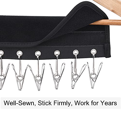 LEKUSHA Cap Organizer Hanger, 10 Baseball Cap Holder, Hat Organizer Storage for Closet - Change Your Cloth Hanger to Cap Organizer Hanger - Keep Your Hats Cleaner Than a Hat Rack, Black