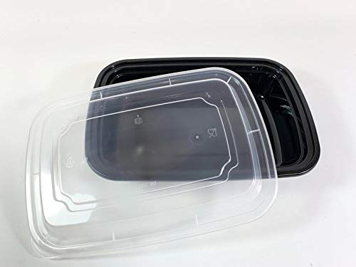 50 sets Rectangle 28oz Meal Prep Containers with lids Microwavable Food Container Plastic BPA Free Rectangle