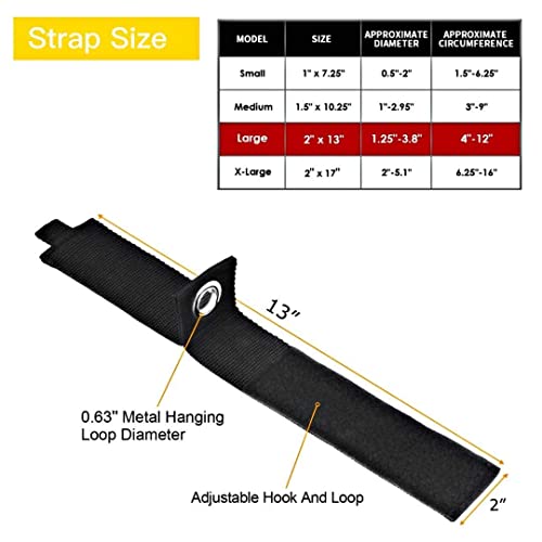 SMARTOLOGY 4 Pack Wall Mount Storage Hanger with 11 Extension Cord Holder Organizer, 4 Pack Wall Mount Storage Hanger with 2 Extension Cord Holder Organizer