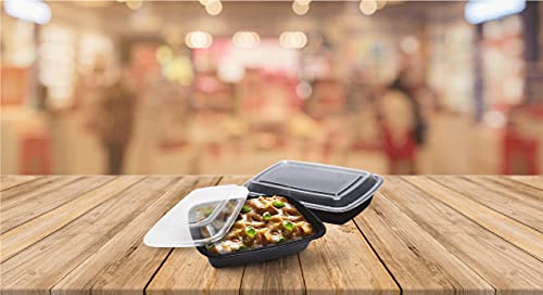 50 sets Rectangle 28oz Meal Prep Containers with lids Microwavable Food Container Plastic BPA Free Rectangle