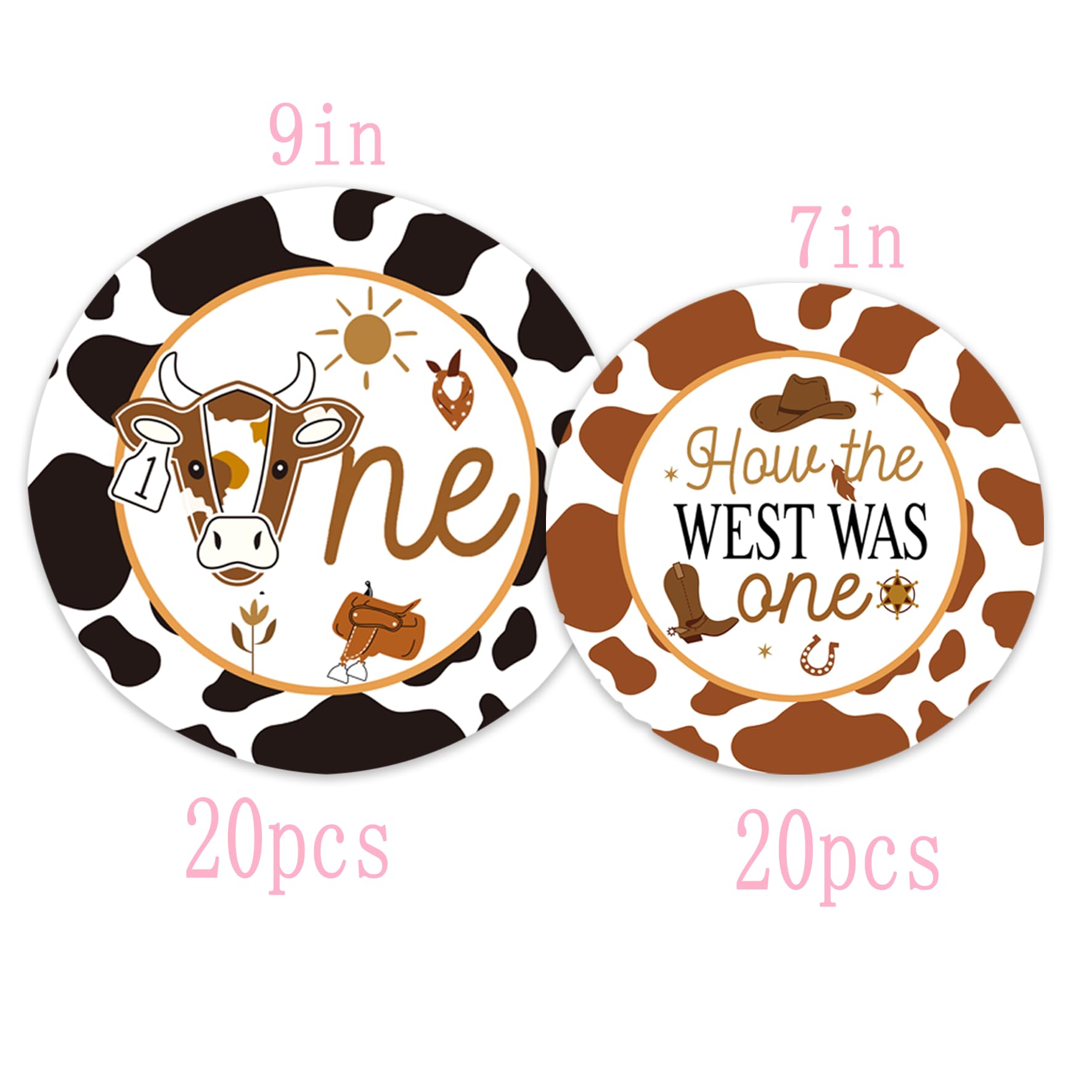 hanviync First Rodeo Birthday Party Decorations Boy, How The West Was One Birthday Decorations, Cowboy Theme Party Decorations 1st Birthday.