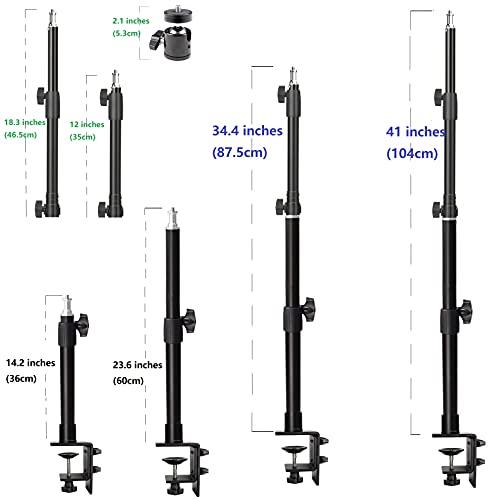 Overhead Phone Stand, Multi-Purpose Desktop Video Mount Holder Compatible with iPhone Samsung Smartphone Cameras Webcams Light Panels, for Nail Art, Baking, Crafting, Ceramics, Makeup, Online Course