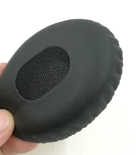 QC3 Ear Pads, Replacement Ear Cushions Soft Protein Leather Noise Isolation Memory Foam Earpads Professional Repair Parts for Bose QuietComfort 3 (QC3) & OE1 On-Ear Headphones - Black