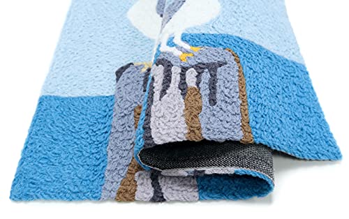 Jellybean Modern Indoor / Outdoor Mat Home Comfort Rugs 20"X 30" Rectangle Snow Couple & Cardinals