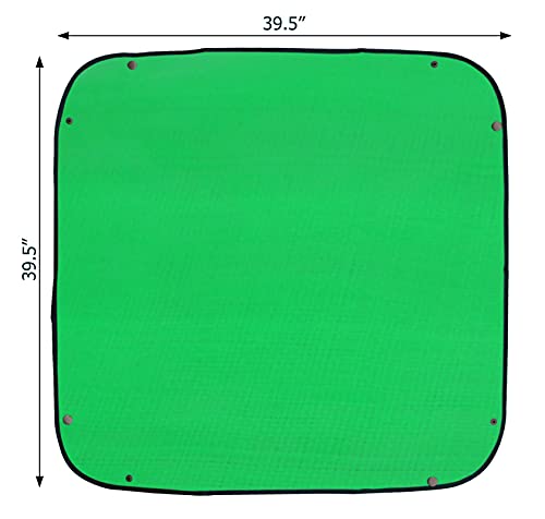 XATDOMESD (39.5x39.5) Inch Foldable Gardening Mat,Plant Repotting Mat,Waterproof Thicken PE Mat, Anti Dirty Tarp, Green