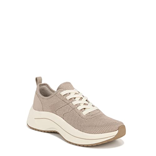 Dr. Scholl's Shoes Womens Wannabe Knit Slip On Fashion Retro Sneaker Lt Taupe Knit 7.5 M