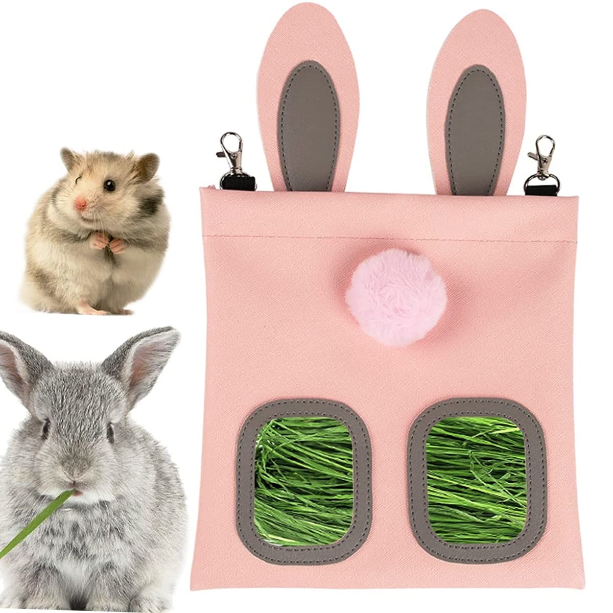 Small Animal Hay Feeder Bag, Guinea Pig Rabbit Feeder Dried Grass Bag