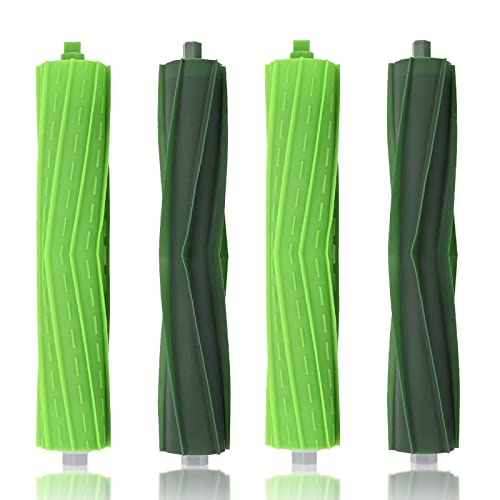 2 Set of Rubber Roller Brushes Replacement Parts for iRobot Roomba E & I & J Series J7 J7+ i7 i7+ i3 i4 i6 i6+ i8 i8+Plus E5 E6 E7 Vacuum Cleaner Accessories