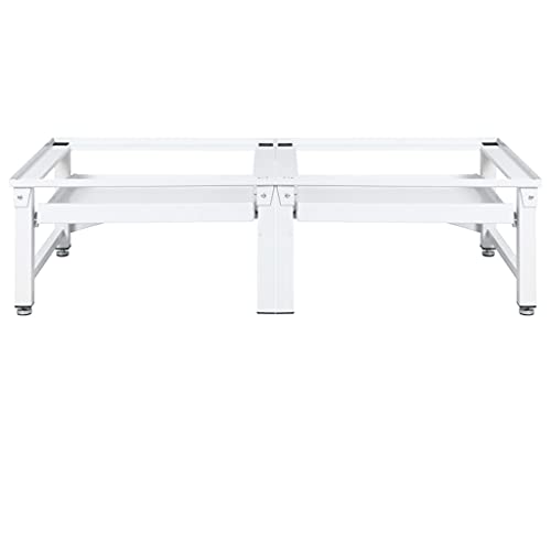 NusGear Washing and Drying Machine Pedestal with Pull-Out Shelves White , Material: Steel -196