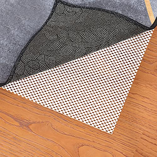 ZAKRA Non Slip Rug Pads,Anti Skid Carpet Mat,Provides Protection and Cushion for Area Rugs, Carpets and Floors,Extra Strong Grip and Thick Padding for Safe.(2x6 Ft)
