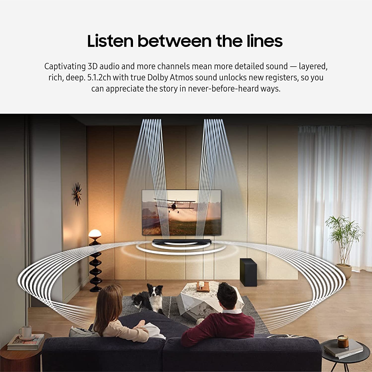 SAMSUNG HW-Q800C 5.1.2 ch Soundbar with Wireless Dolby Audio, Q-Symphony, SpaceFit Sound Pro, Adaptive Sound, Game Mode Pro, Airplay 2, AVA, 8-Inch Subwoofer, Alexa Built-in Model Renewed