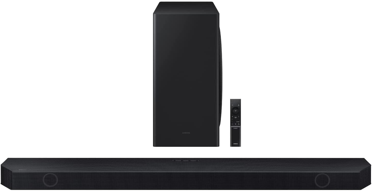 SAMSUNG HW-Q800C 5.1.2 ch Soundbar with Wireless Dolby Audio, Q-Symphony, SpaceFit Sound Pro, Adaptive Sound, Game Mode Pro, Airplay 2, AVA, 8-Inch Subwoofer, Alexa Built-in Model Renewed