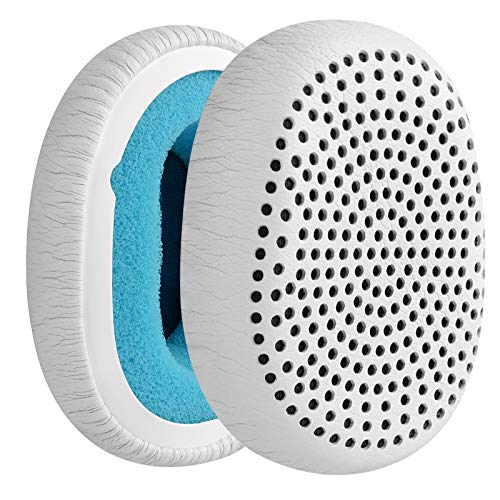 Geekria QuickFit Replacement Ear Pads for Skullcandy Riff Wireless Headphones Ear Cushions, Headset Earpads, Ear Cups Repair Parts (White)