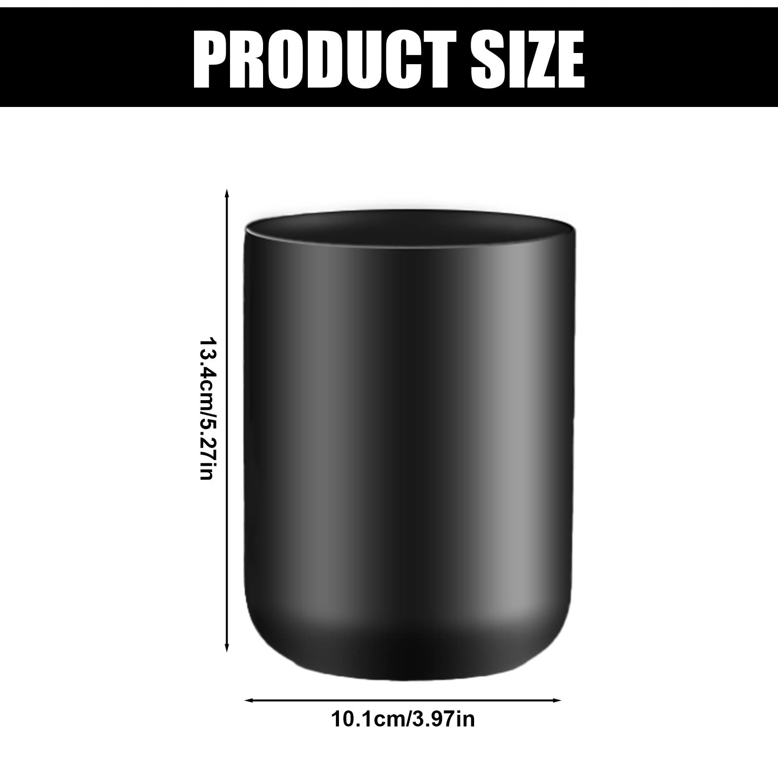 HOMURY Black Ceramic Kitchen Utensil Holder 3.98 Γ 5.28 Inch Matte Utensil Holder with Non-slip Base Black Ceramic Kitchen Utensil Holder Kitchen Supplies, Countertop Utensil Organizer for Kitchen