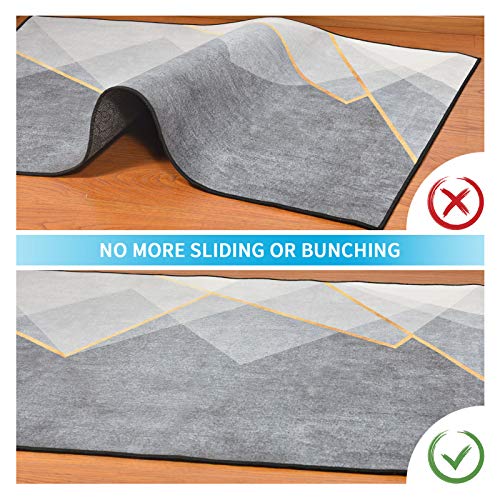 ZAKRA Non Slip Rug Pads,Anti Skid Carpet Mat,Provides Protection and Cushion for Area Rugs, Carpets and Floors,Extra Strong Grip and Thick Padding for Safe.(2x6 Ft)