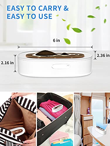 Zerosky Ozone Refrigerator Deodorizer, 20mg/H O3 Air Purifier Deodorizer, Natural Car, Shoe Deodorizer, Odor Eliminators For Home, Closet, Pet Home, Washing Machine, white