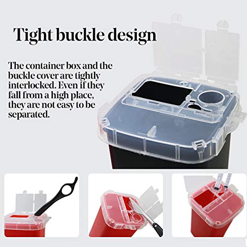 Storage Container Barbershop Disposable Blade Tattoo Needles Square Waste Storage Box Container