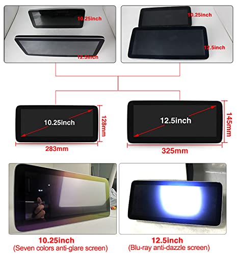 Android 12 Car Stereo GPS Sat Nav for Mercedes-Benz C-Class W204 Class C300 Touchscreen Multimedia Player Mirror Link TPMS CarPlay + DVR,Qualcomm 662 8+256GB 12.5 inch-(2011-2013) NTG4.5 LHD