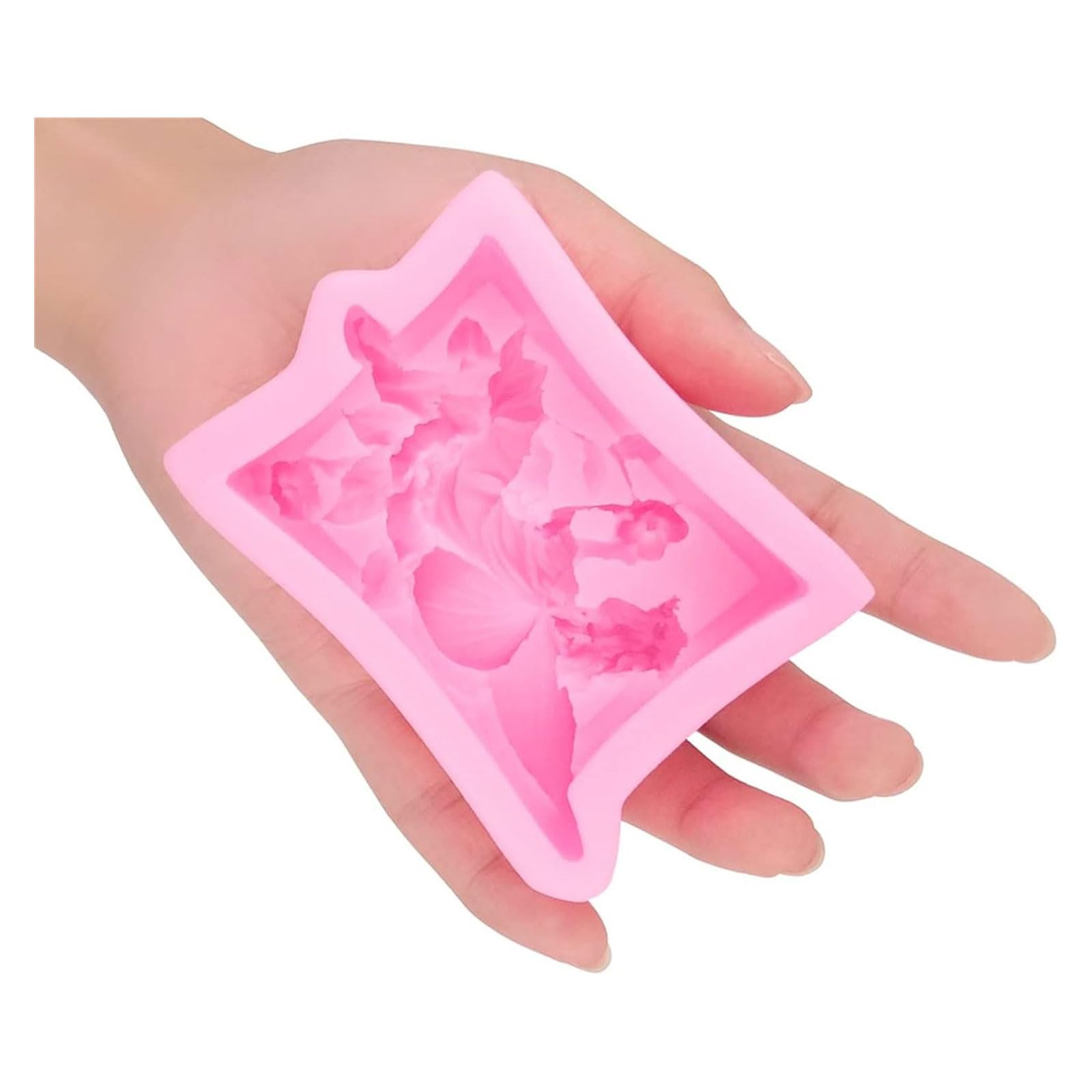 Soap Molds,Silicone Molds Angel Girl 3D Flower Fairy .Soap Molds for Soap Making Angel Soap Molds for Handmade Soap DIY Cake Baking Art Craft Decoration by Tecoail