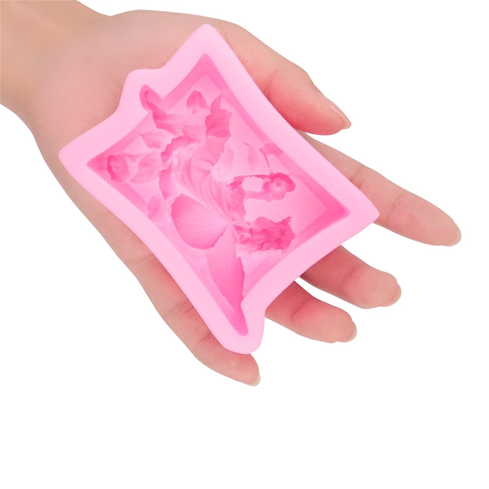 Soap Molds,Silicone Molds Angel Girl 3D Flower Fairy .Soap Molds for Soap Making Angel Soap Molds for Handmade Soap DIY Cake Baking Art Craft Decoration by Tecoail