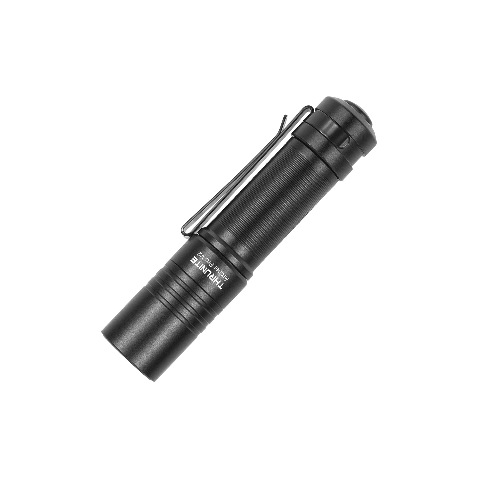 ThruNite Archer Pro V2 EDC Flashlight - 950 Lumens, USB-C Rechargeable, Tail Switch LED Penlight for Camping, Outdoor & Emergency - Cool White (Black)