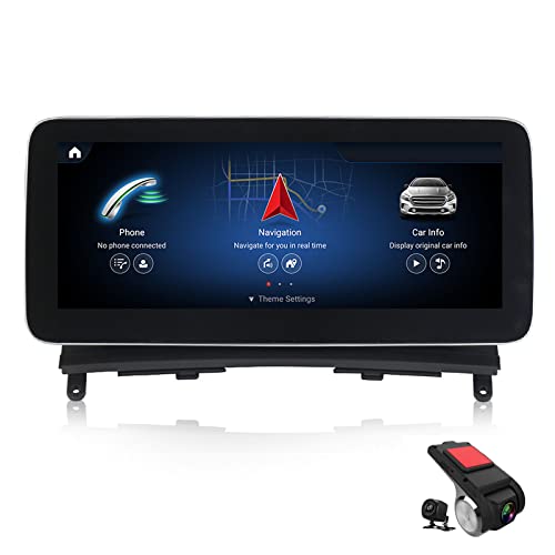 Android 12 Car Stereo GPS Sat Nav for Mercedes-Benz C-Class W204 Class C300 Touchscreen Multimedia Player Mirror Link TPMS CarPlay + DVR,Qualcomm 662 8+256GB 12.5 inch-(2011-2013) NTG4.5 LHD