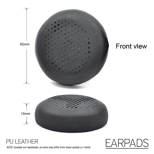 Y500 Ear Pads, Replacement Protein Leather Earpads Ear Pads Cushion Muffs Cover Repair Parts for AKG Y 500 Y-500 On-Ear Foldable Wireless Bluetooth Headphones Headsets (Black)