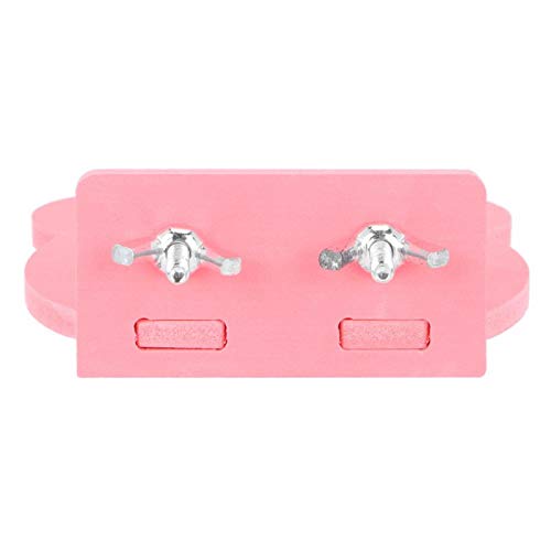 Niiyen Perch Bird Platform, Double Screw Standing Platform Stand Bird Climbing Grinding Cage Toy, Comes with Screws, for Small Anminals Mouse Lovebird Finches Exercise(Pink)