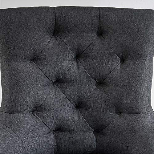 Aaron Living Dining Chairs Dining Room Chairs Kitchen Chairs for Living Room Side Chair for Restaurant Home Kitchen Living Room(Set of 2,Charcoal)