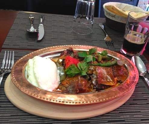 DLK - Handmade Pure Copper Serving Plate - Iskender Kebab Plate - Turkish Kebab presentation - Oval Copper Plate 12 inch (31cm)