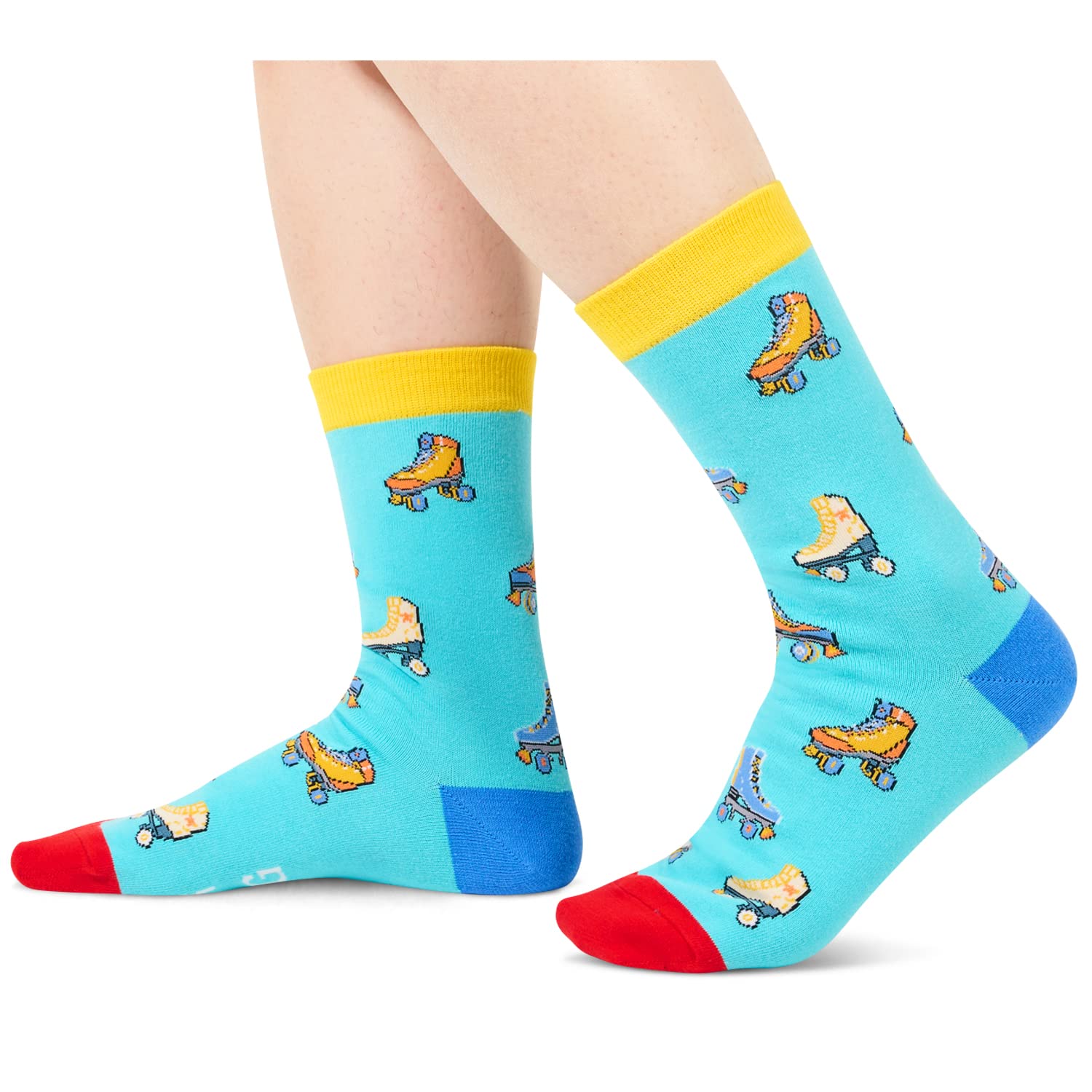 Zmart Roller Skate Gifts Roller Skating Gifts Skater Gifts For Women Men, Funny Roller Skate Socks Roller Skating Socks Skater Socks